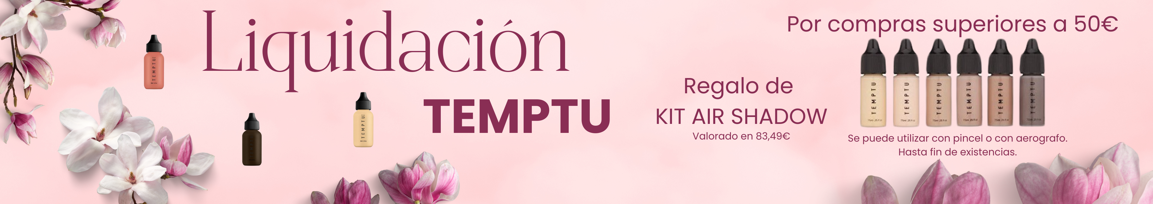 Tienda Pinceles Vendetta y productos cosméticos Temptu